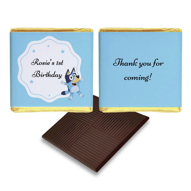 Bluey Theme Birthday Chocolates - Chunky Monkey Chocolate